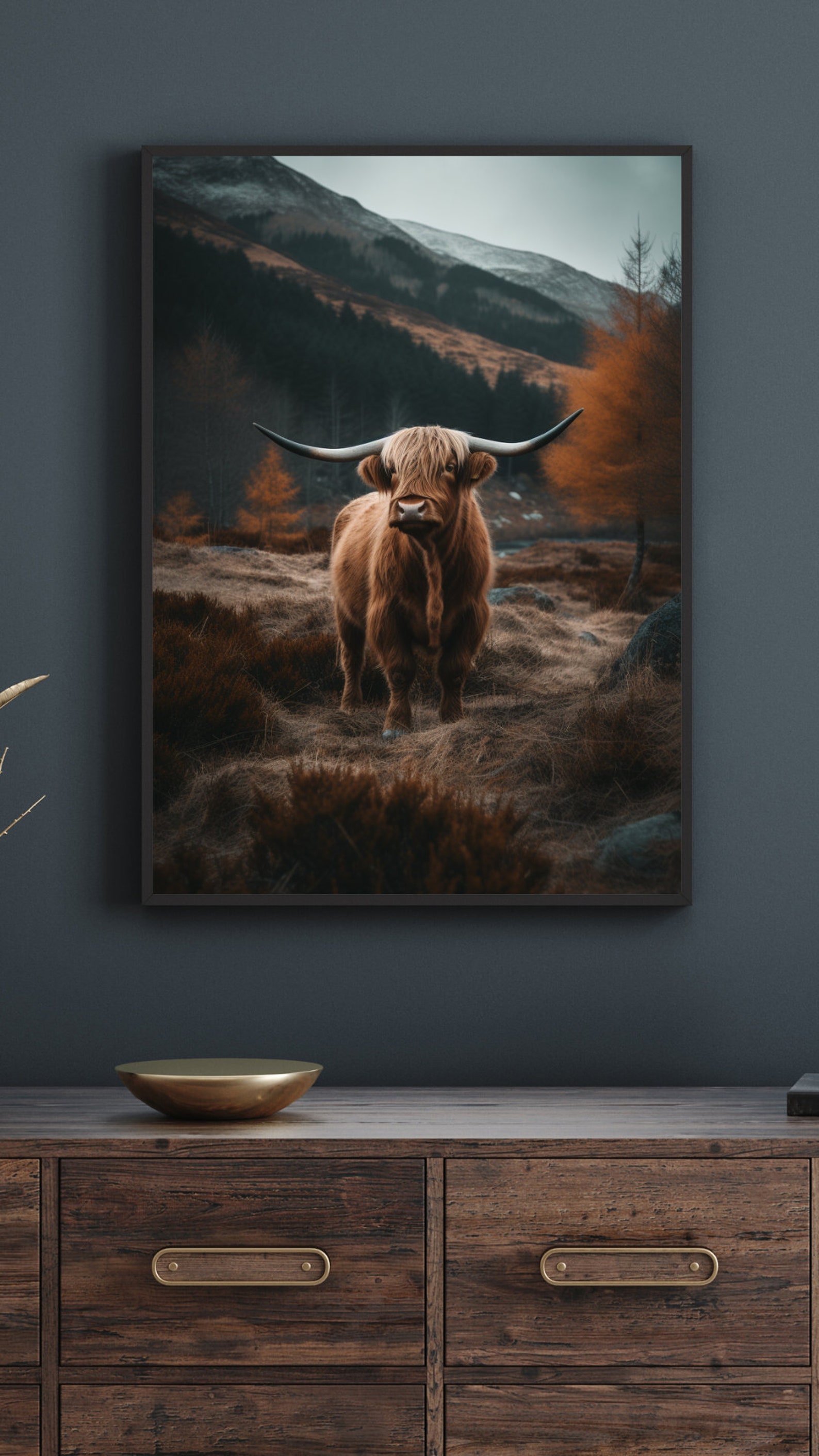 Highland Cow, Digital Art, Wall Art, Digital Download, Download ...