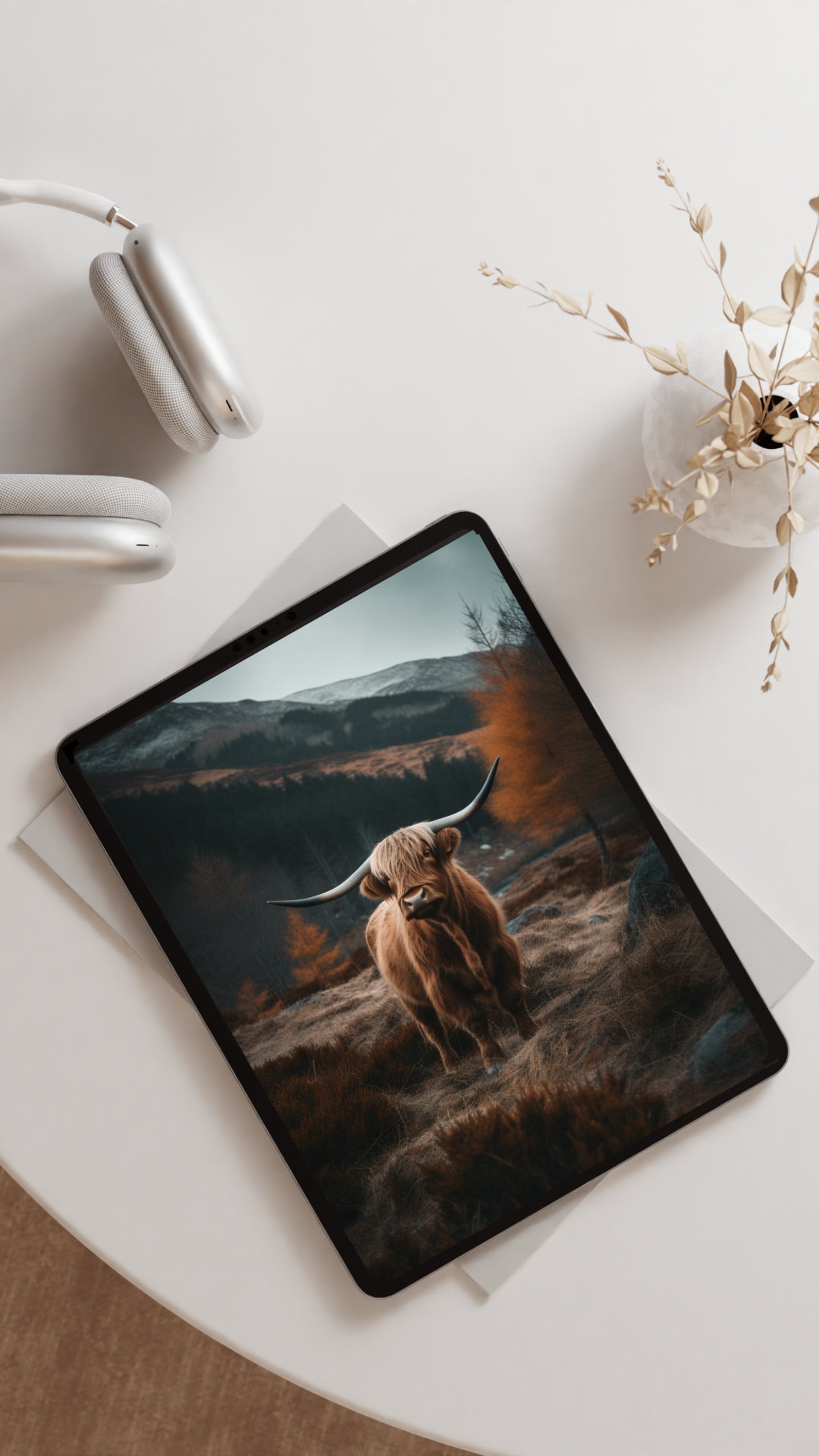 Highland Cow, Digital Art, Wall Art, Digital Download, Download ...