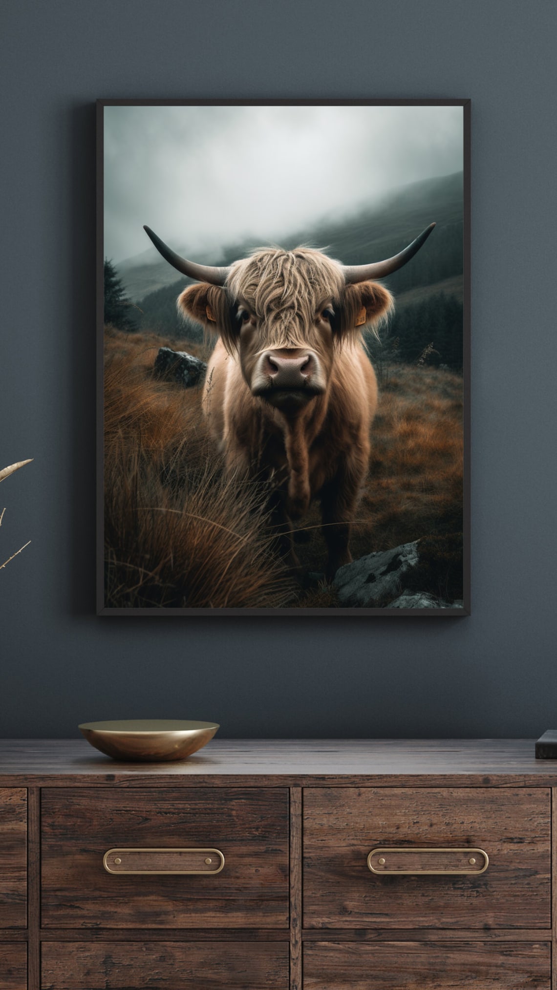 Highland Cow, Digital Art, Wall Art, Digital Download, Download ...