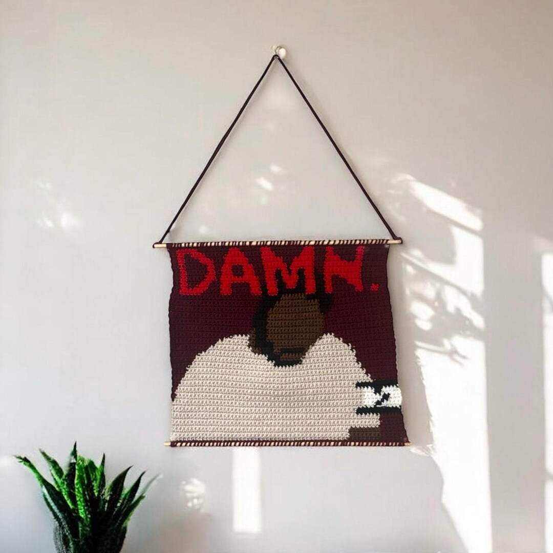 West Coast Rap Crochet Tapestry Rap Album Poster Tapestry - Etsy