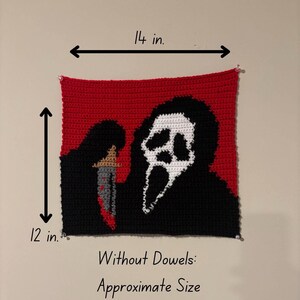 Horror Crochet Tapestry Horror Characters Crochet Tapestry Wall Hangin ...