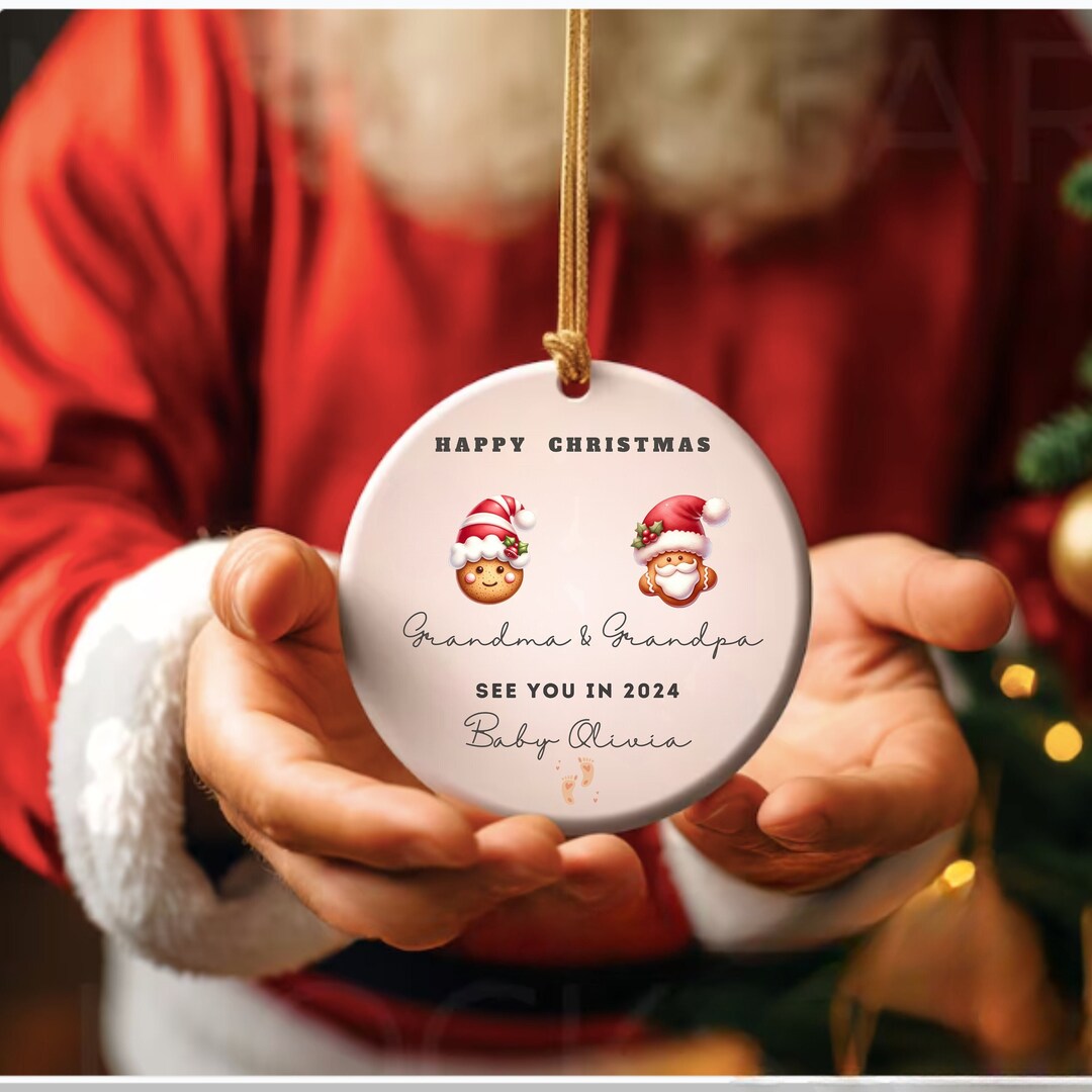 Personalized Grandparents to Be Ornament Custom See You in - Etsy