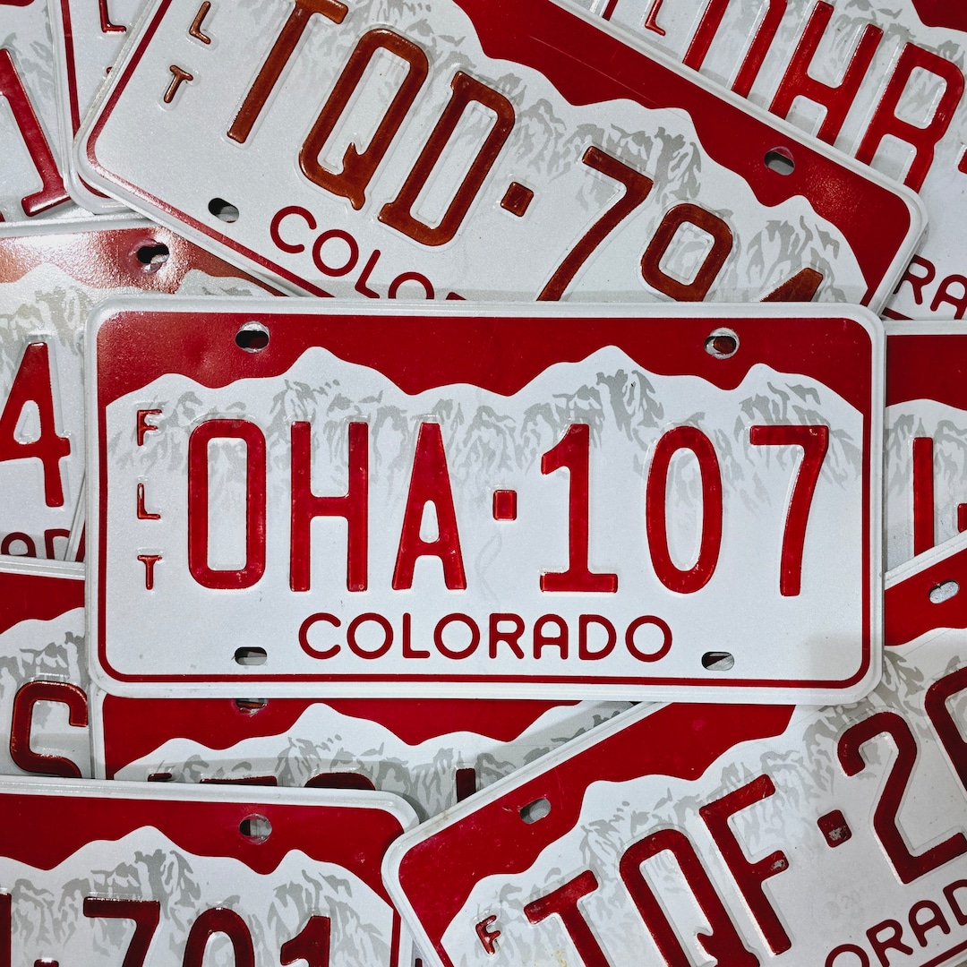 COLORADO Fleet License Plate - Free Shipping in USA - 1 W/ Random ...