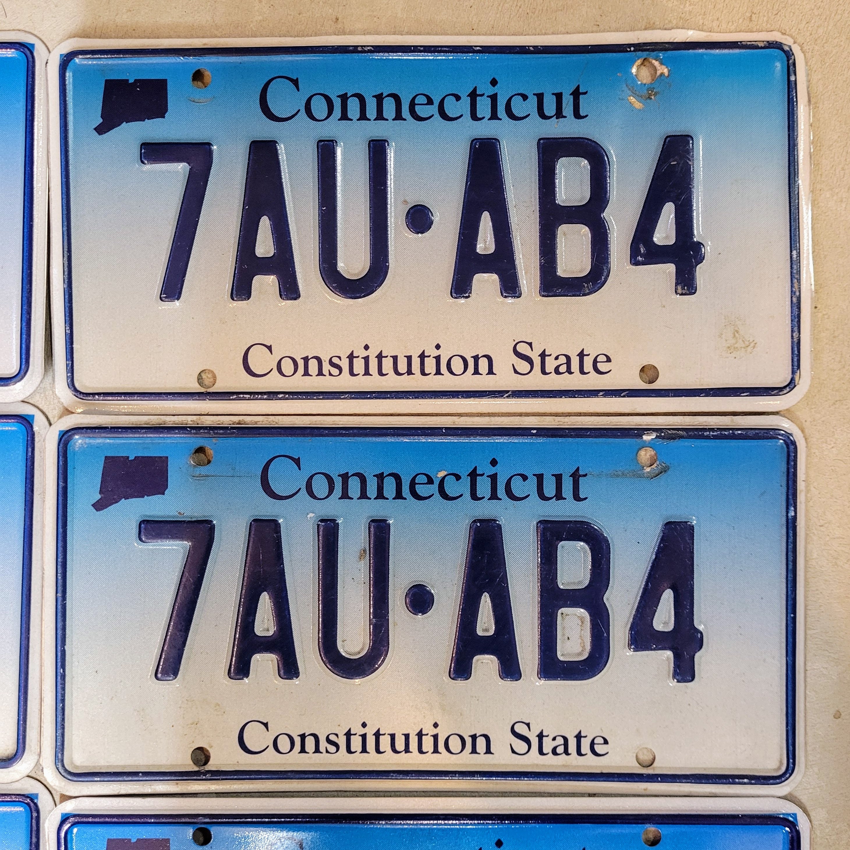 CONNECTICUT License Plate Pair - Free Shipping in USA - 1 Matching Set ...