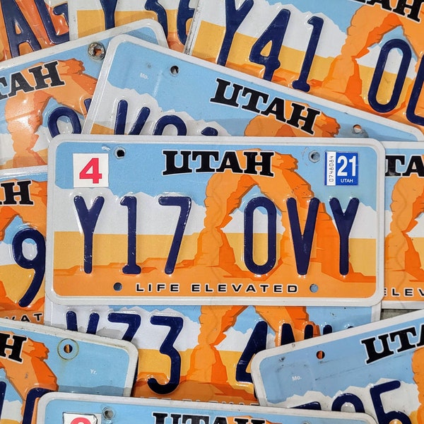 License Plate Letters - Etsy