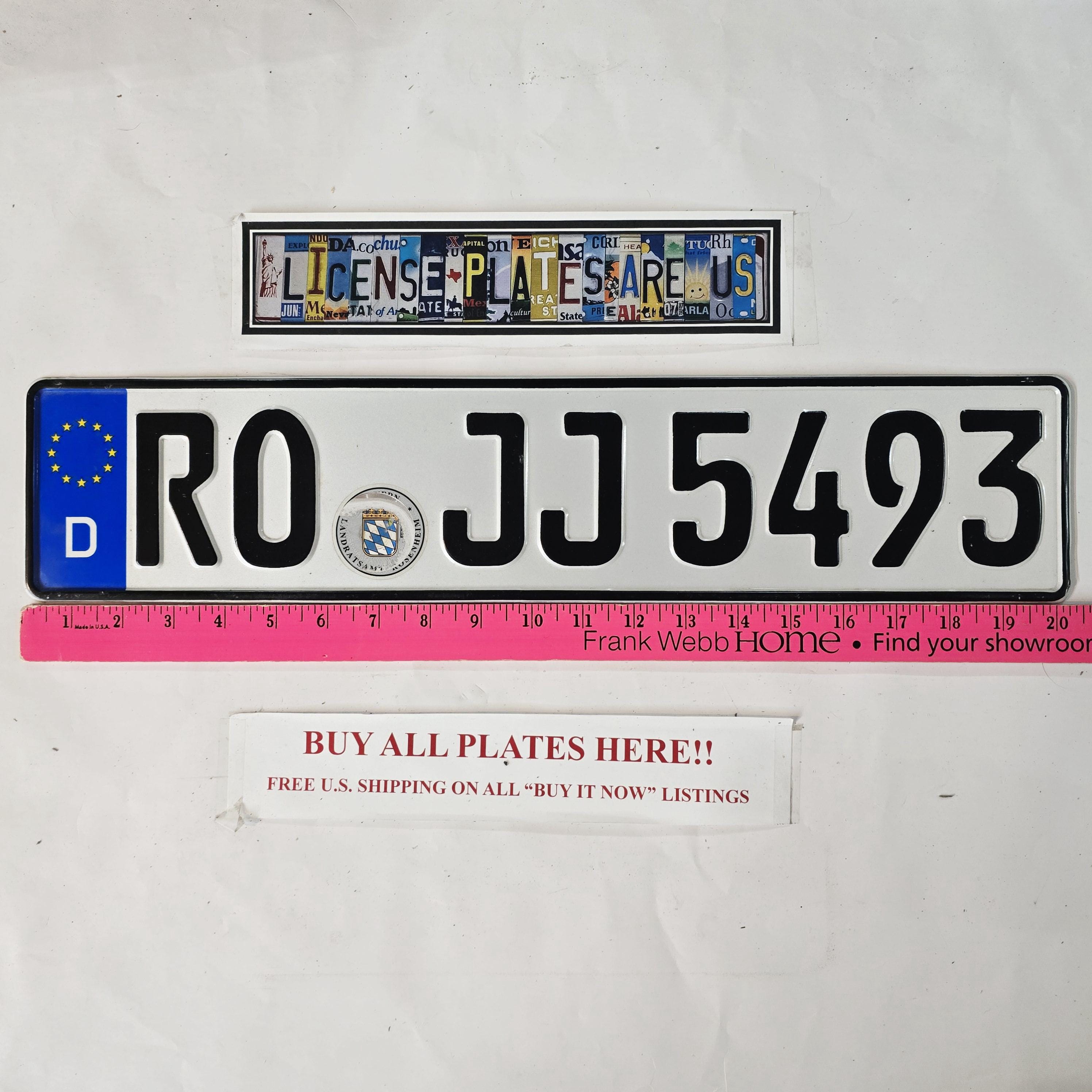 European Germany Foreign License Plate Your Choice Real German Tags ...