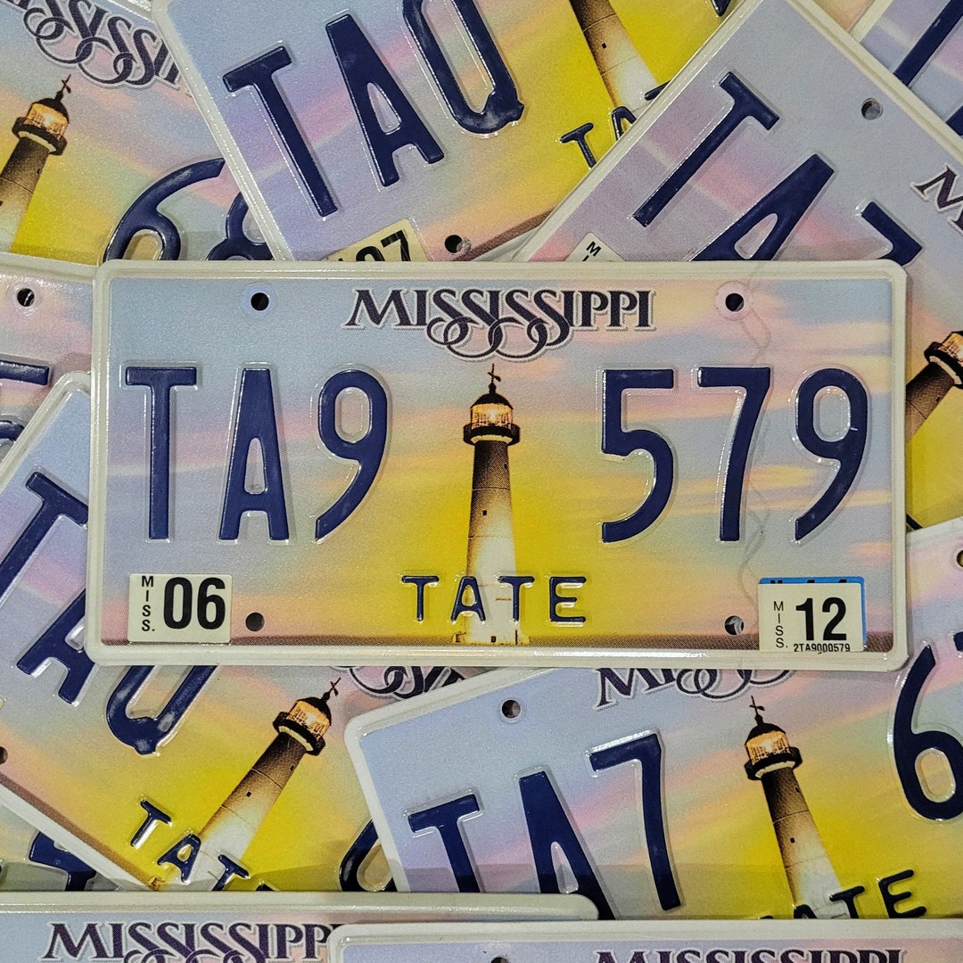 MISSISSIPPI LIGHTHOUSE License Plate - Free Shipping in USA - 1 W ...
