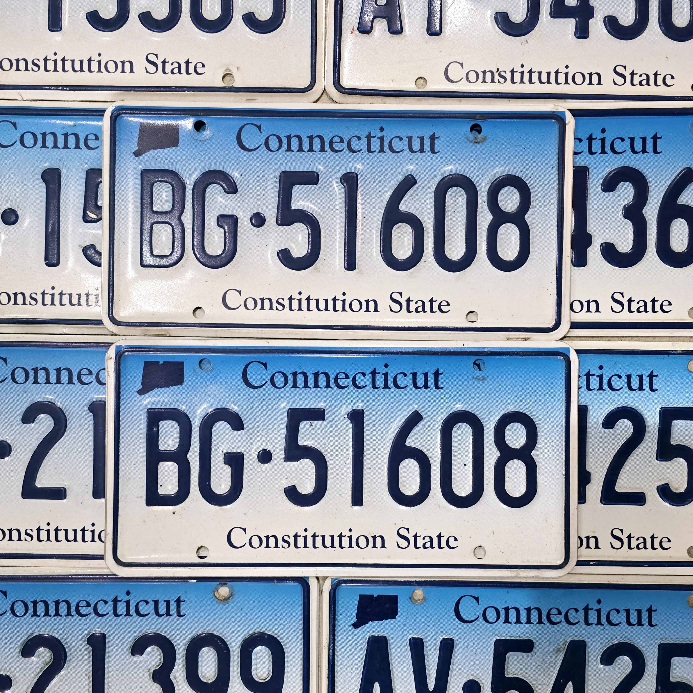 CONNECTICUT License Plate Pair - Free Shipping in USA - 1 Matching Set ...