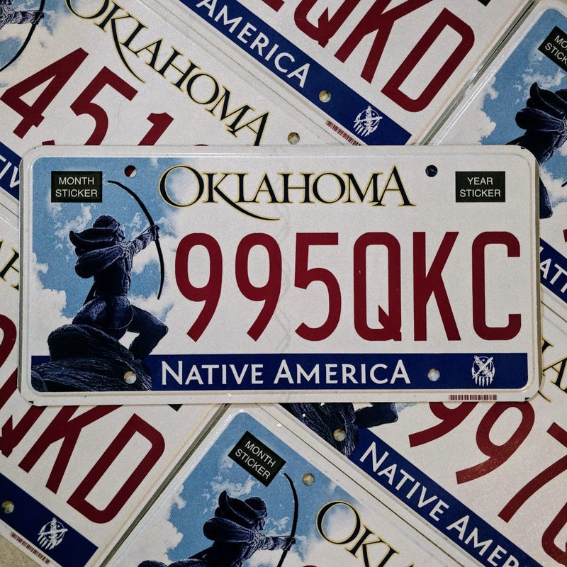 Oklahoma License Plates - Etsy