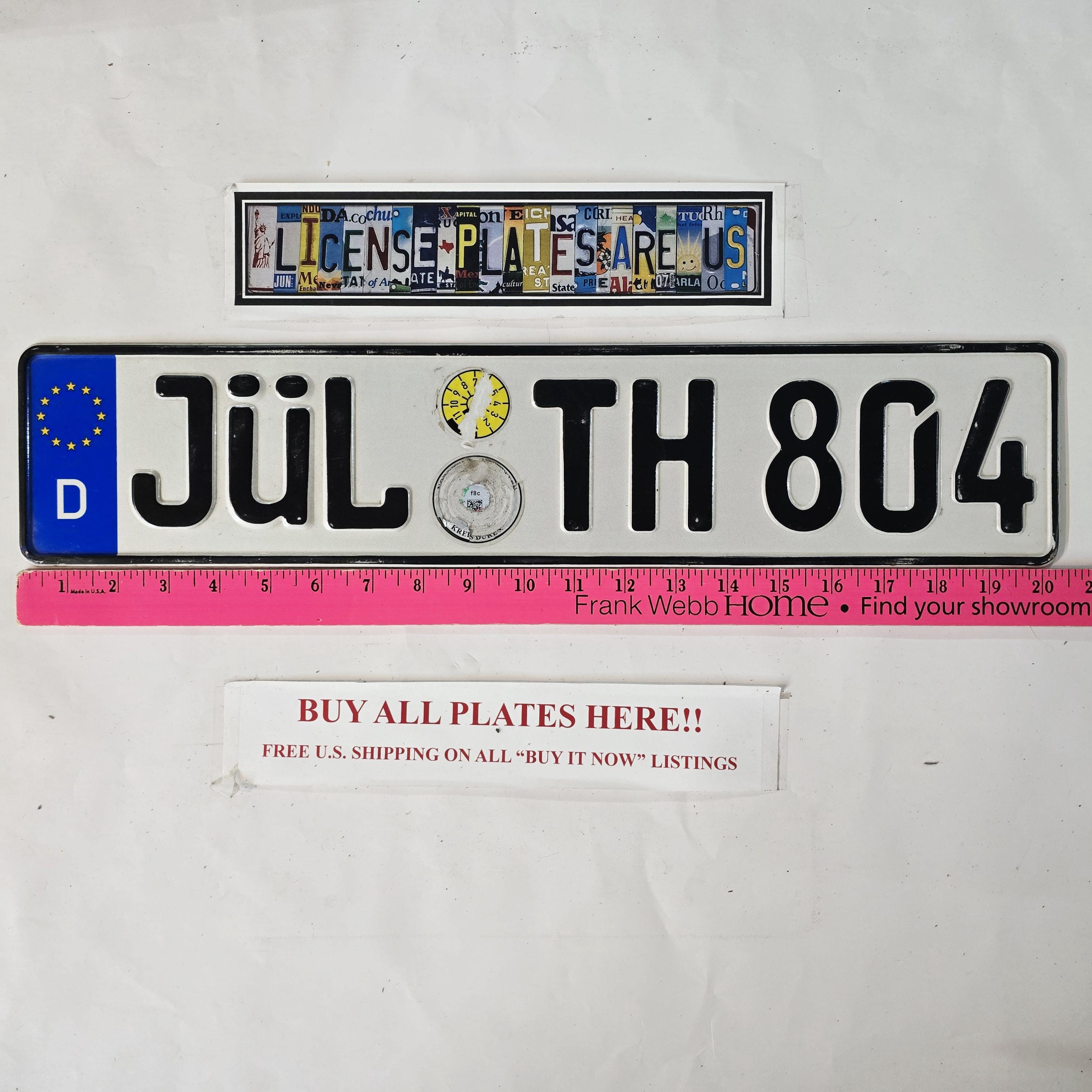 GERMANY & Foreign LICENSE PLATES Your Choice ~ Real European German ...
