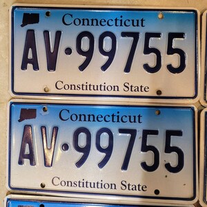CONNECTICUT License Plate Pair - Free Shipping in USA - 1 Matching Set ...
