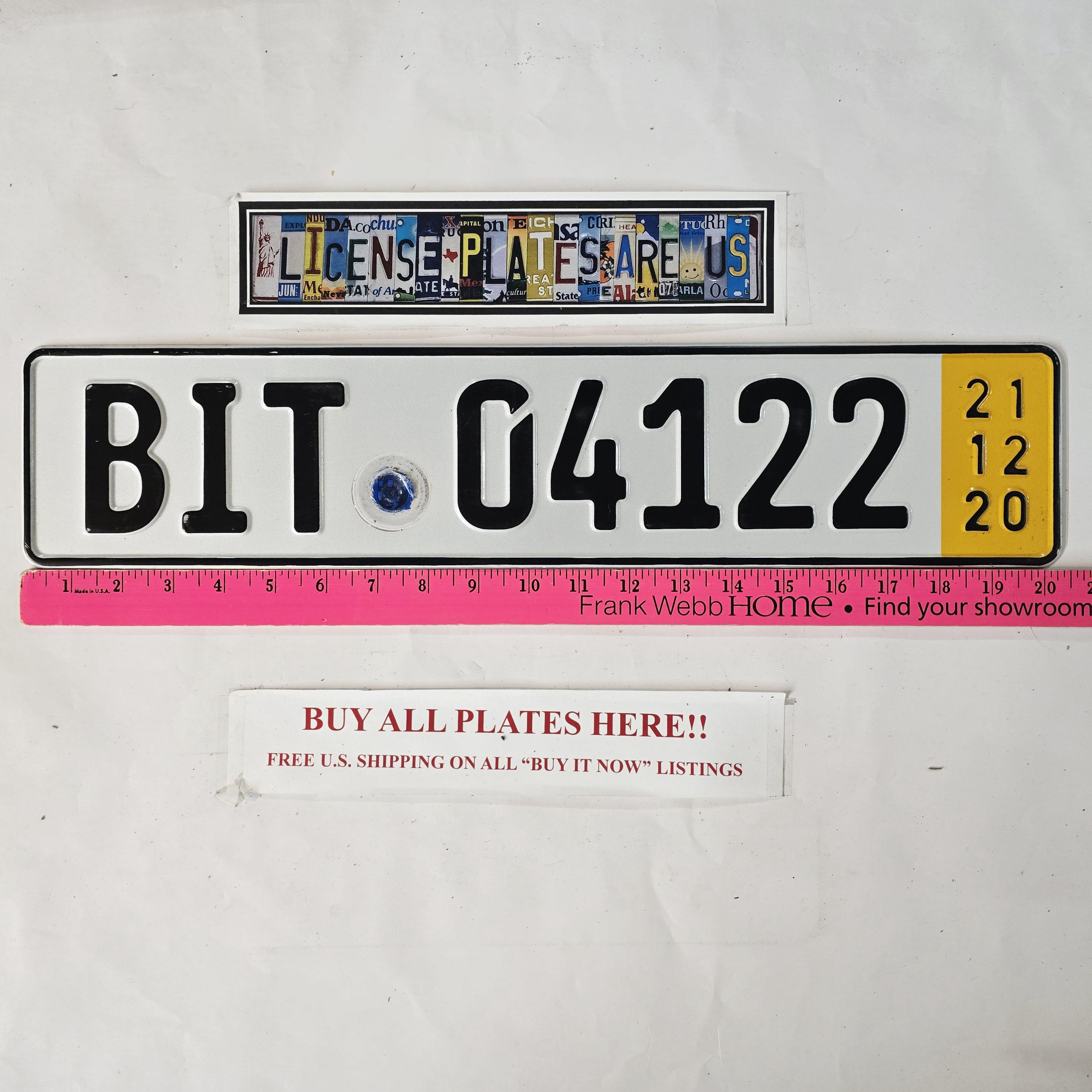 GERMANY & Foreign LICENSE PLATES Your Choice ~ Real European German ...