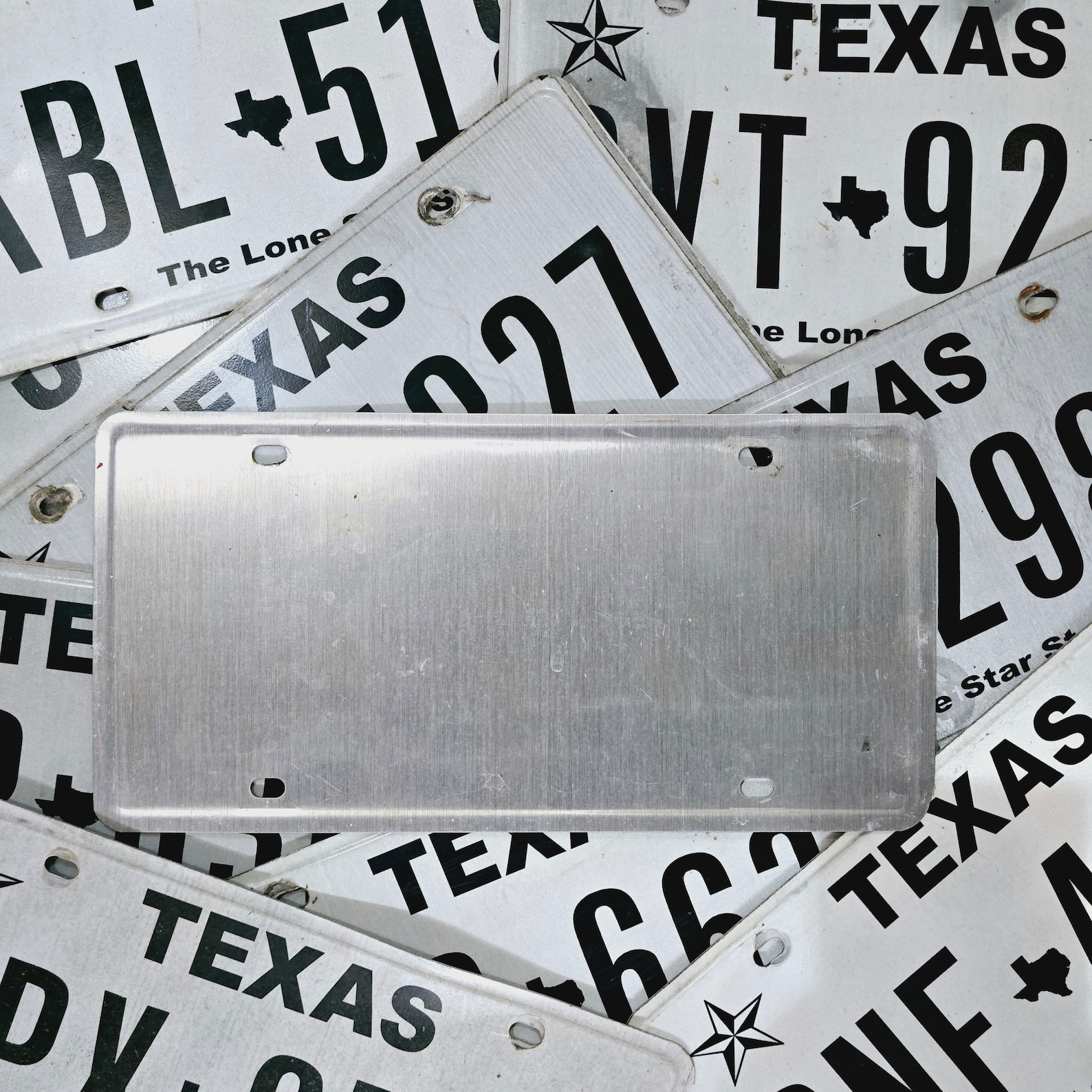 TEXAS License Plate 1 Authentic TX Car Tag W/ Random Letters & Numbers ...