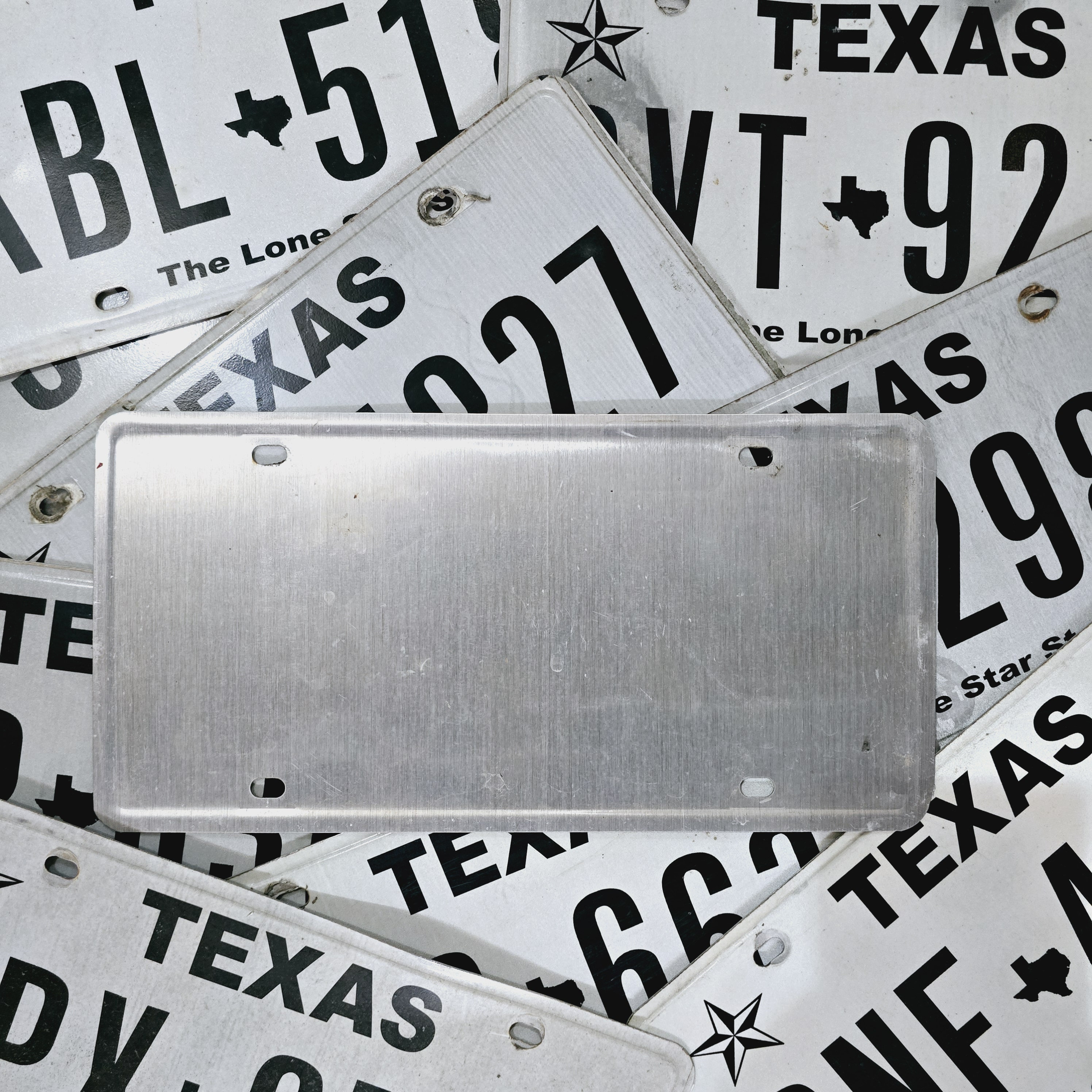 TEXAS License Plate - Free Shipping in USA - 1 W/ Random Letters ...