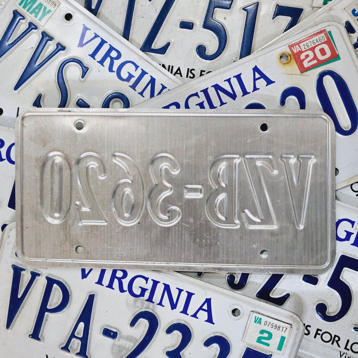 VIRGINIA is for Lovers License Plate 1 Random Original Authentic VA ...