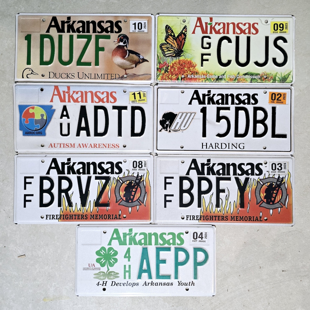 ARKANSAS Specialty License Plate! Your Choice - Free Shipping in USA ...