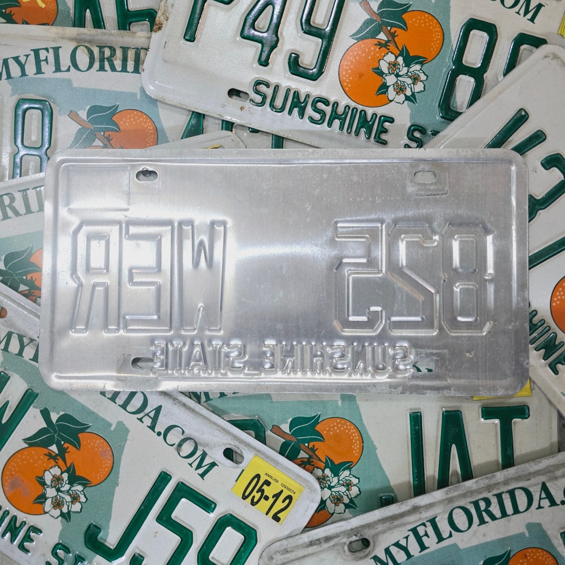 FLORIDA License Plate - Free Shipping in USA - 1 W/ Random Letters ...