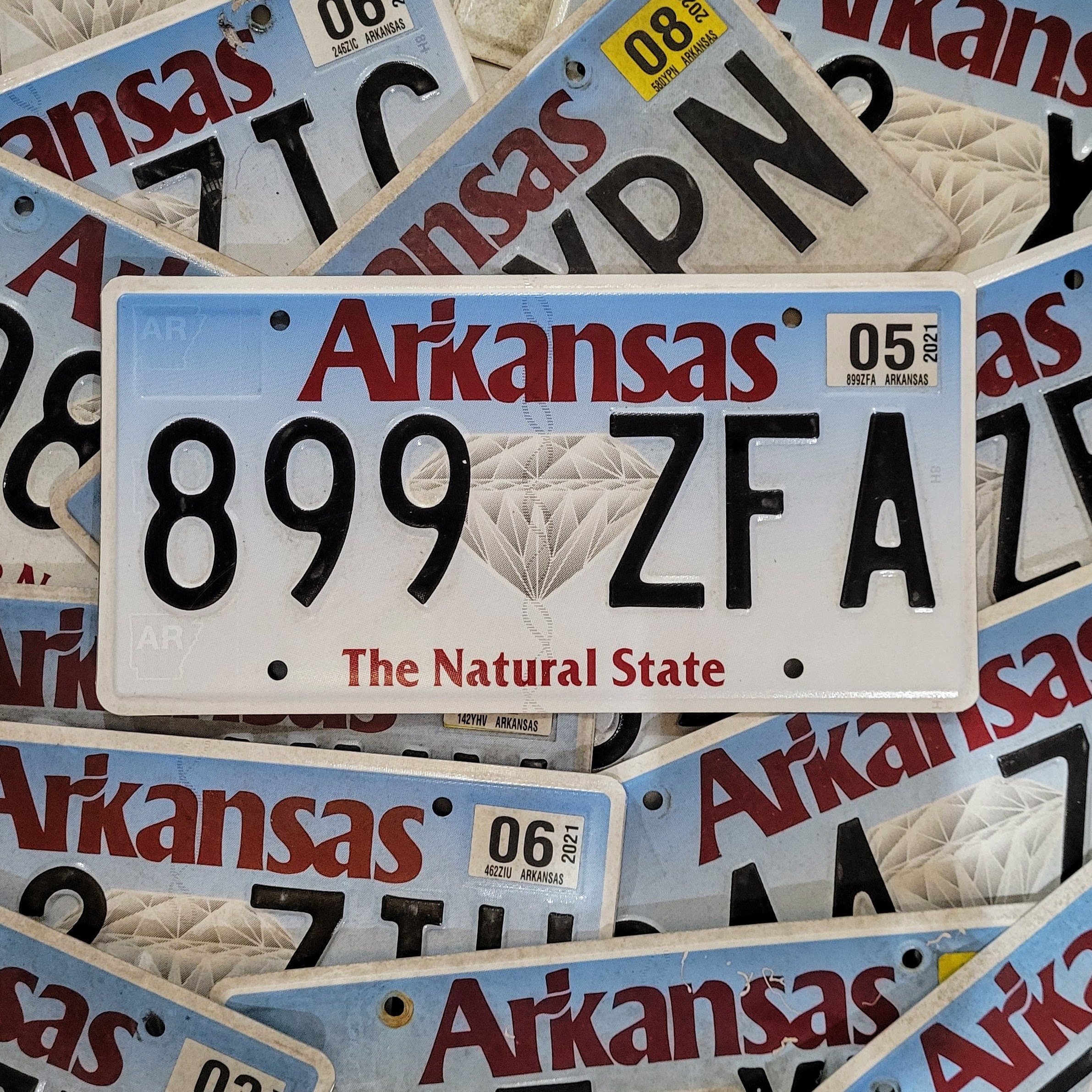 ARKANSAS License Plate Free Shipping in USA 1 W/ Random Numbers ...