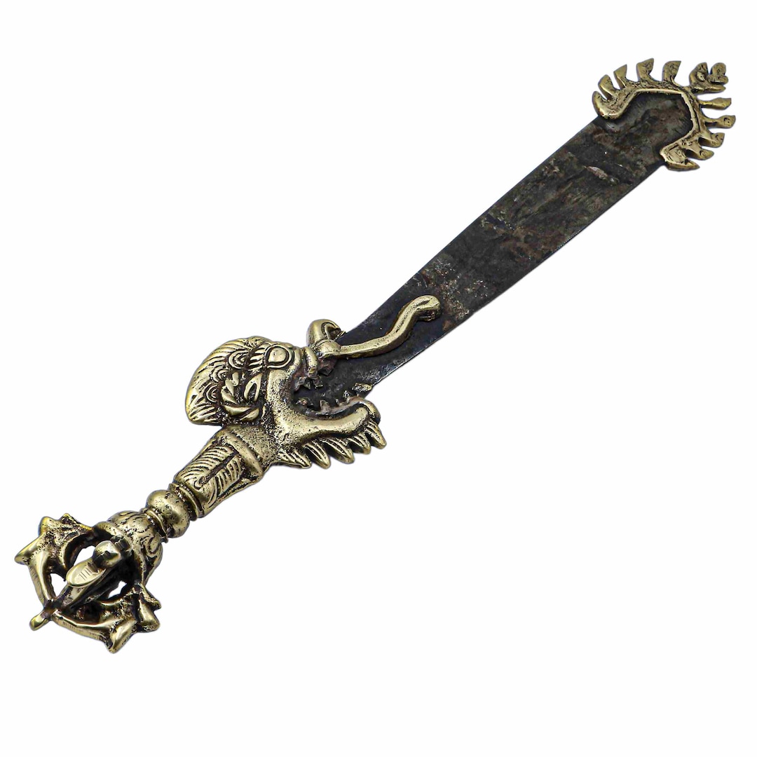 Sword of Manjushri : Buddhist Ritual Item, Iron and Brass, 5x39x7cm - Etsy