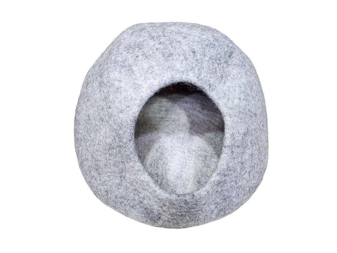 12 Inch, Cat House, Handmade in Nepal, Grey Color - Etsy