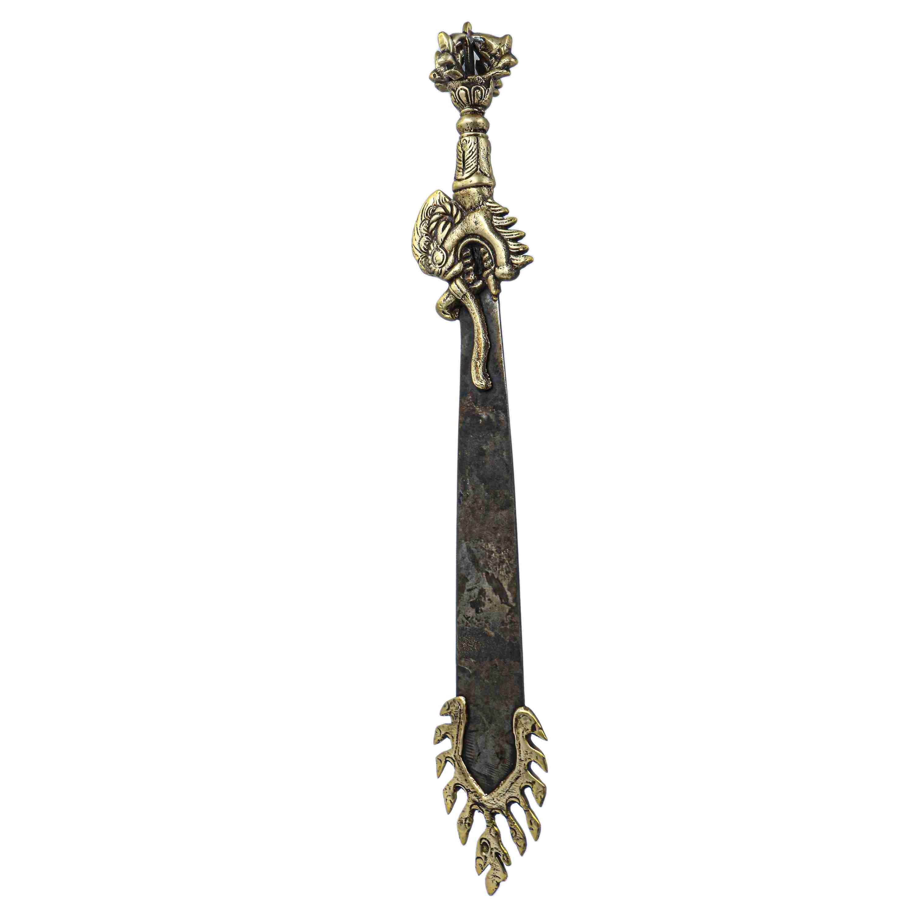 Sword of Manjushri : Buddhist Ritual Item, Iron and Brass, 5x39x7cm - Etsy