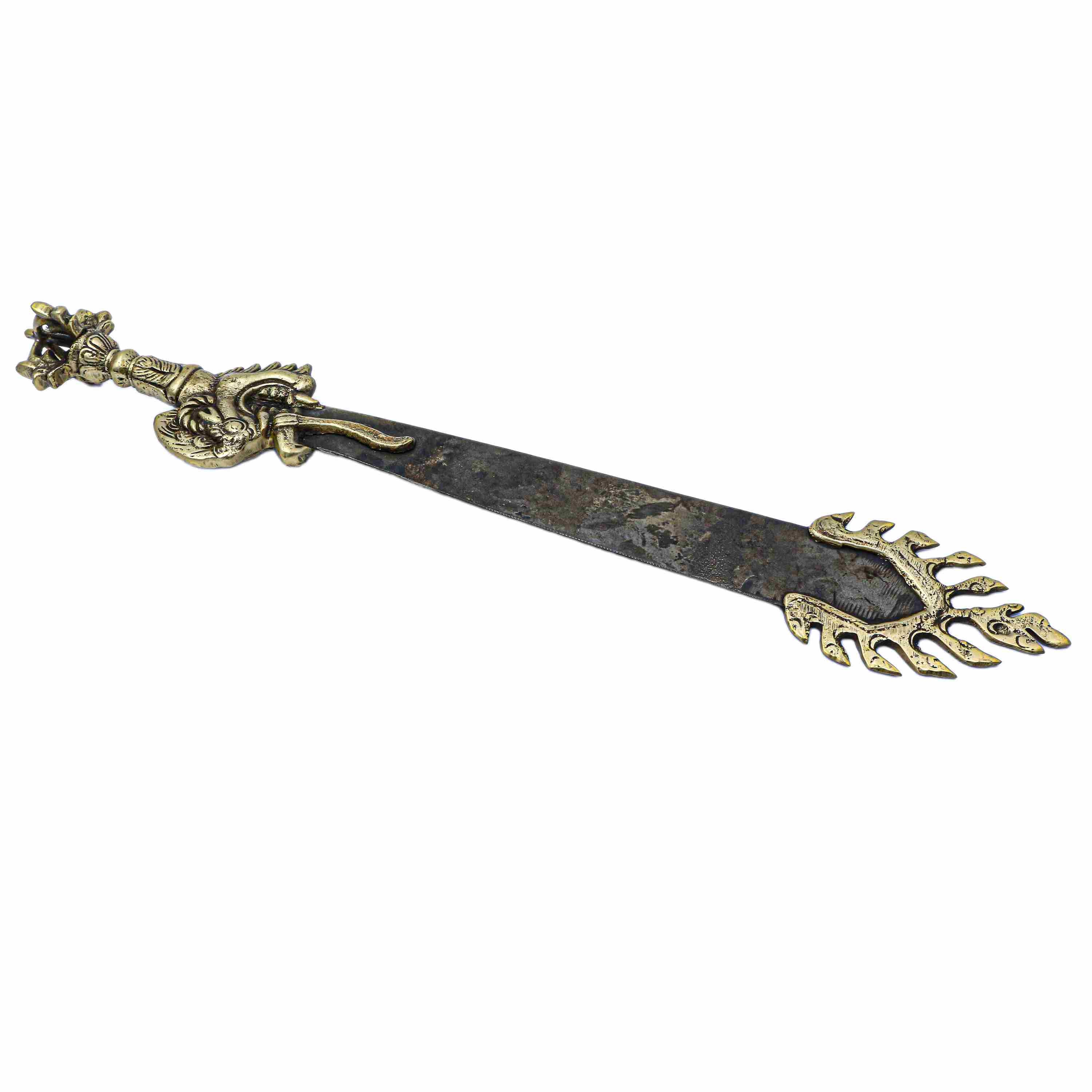 Sword of Manjushri : Buddhist Ritual Item, Iron and Brass, 5x39x7cm - Etsy
