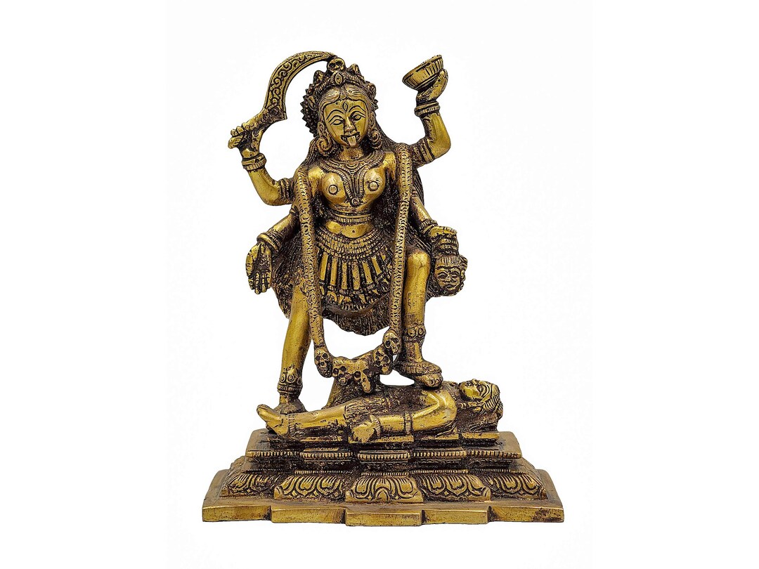 8 Inch Nepali Statue of Kali Sand Casting Glossy Finishing - Etsy