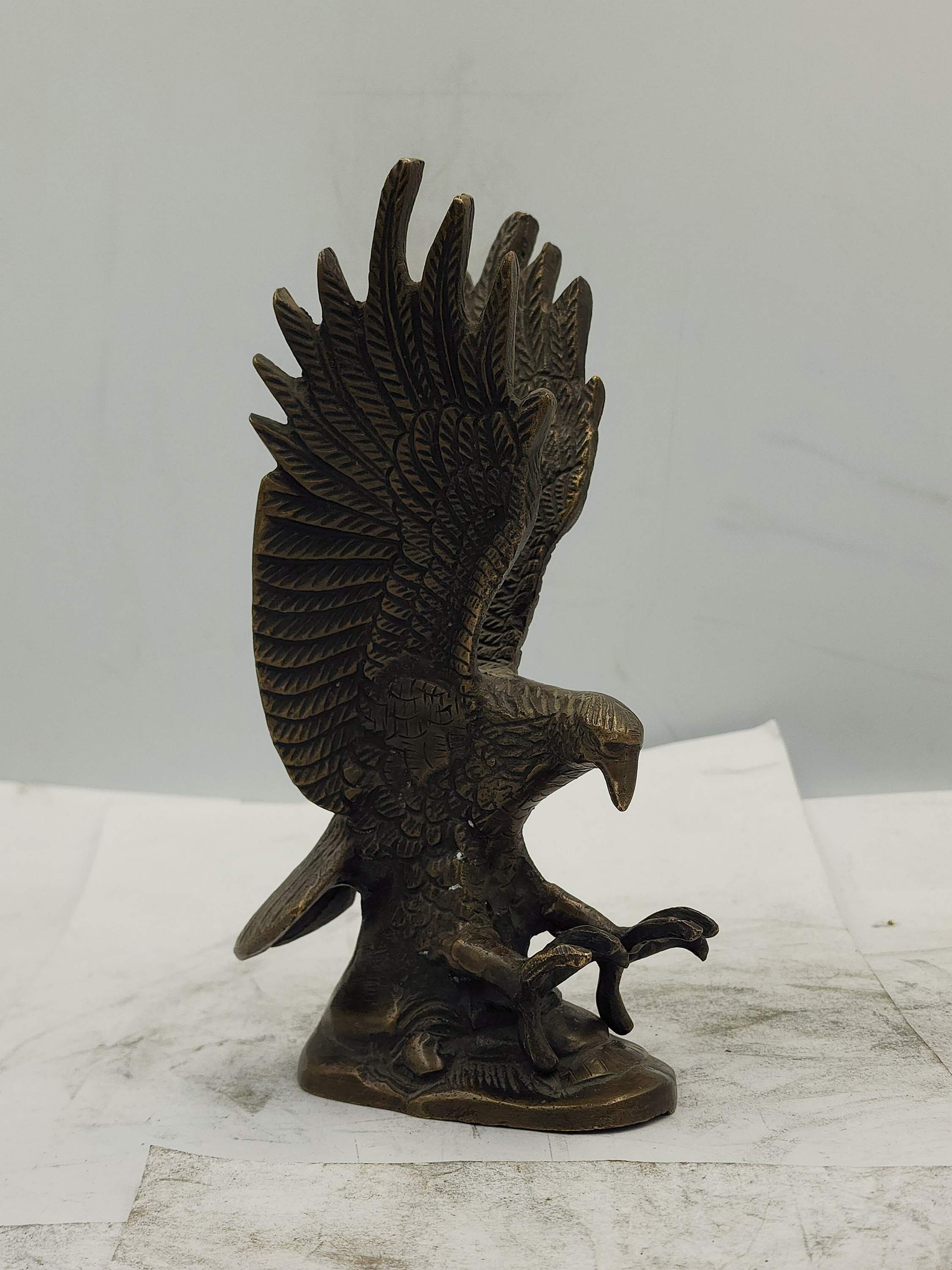 8 Inch Statue of Eagle Bird Statue Sand Casting - Etsy