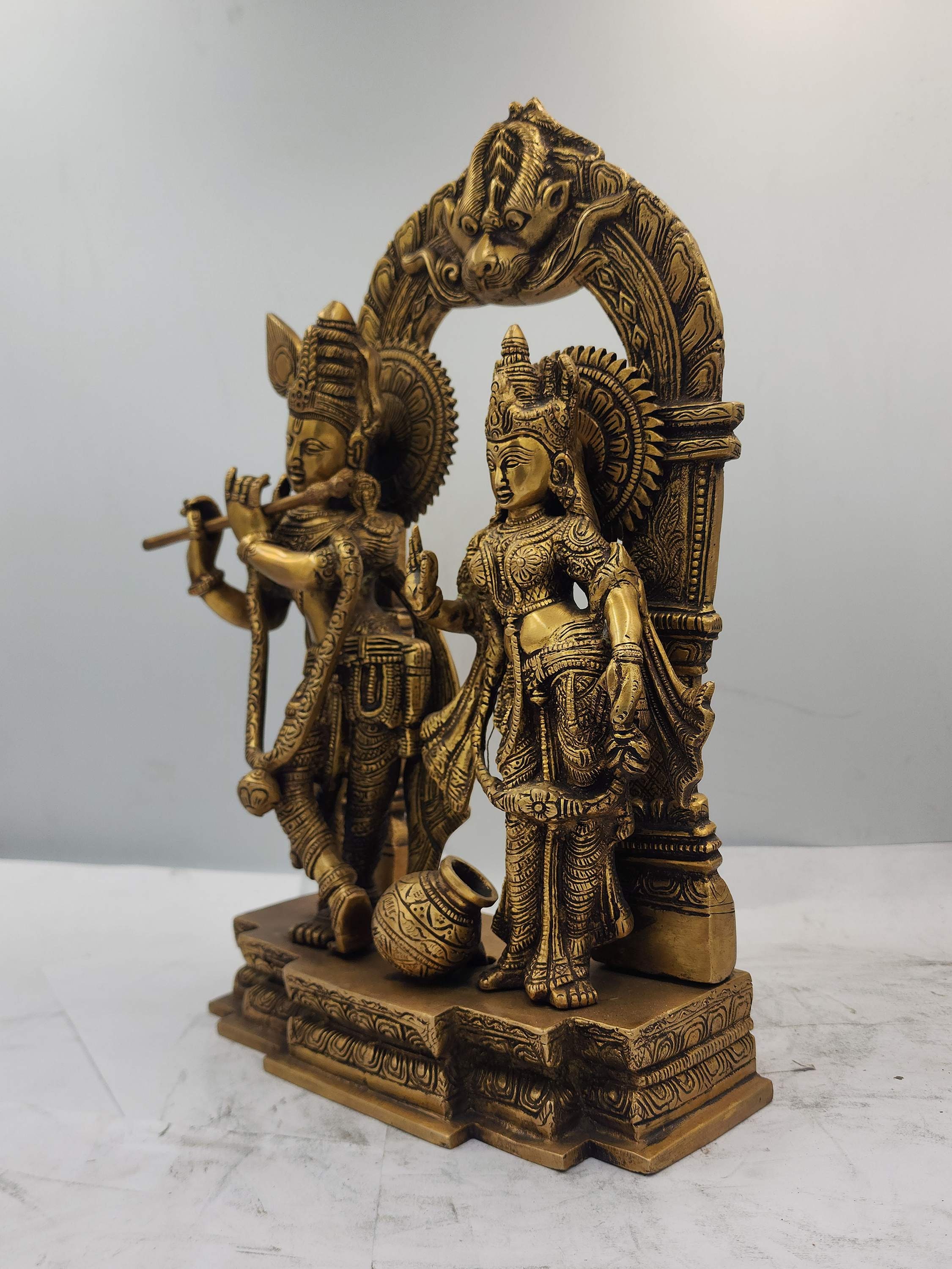 15 Inch Nepali Statue of Radha and Krishna Sand Casting - Etsy