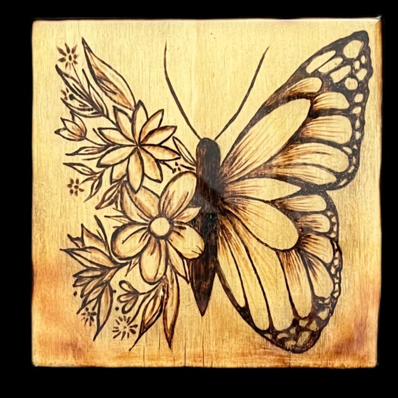 Flowers Pyrography - Etsy