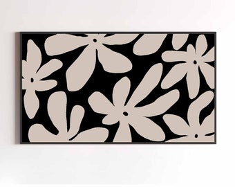 Samsung Frame TV Art Abstract Flowers Set of 6 Samsung TV Art Bundle ...