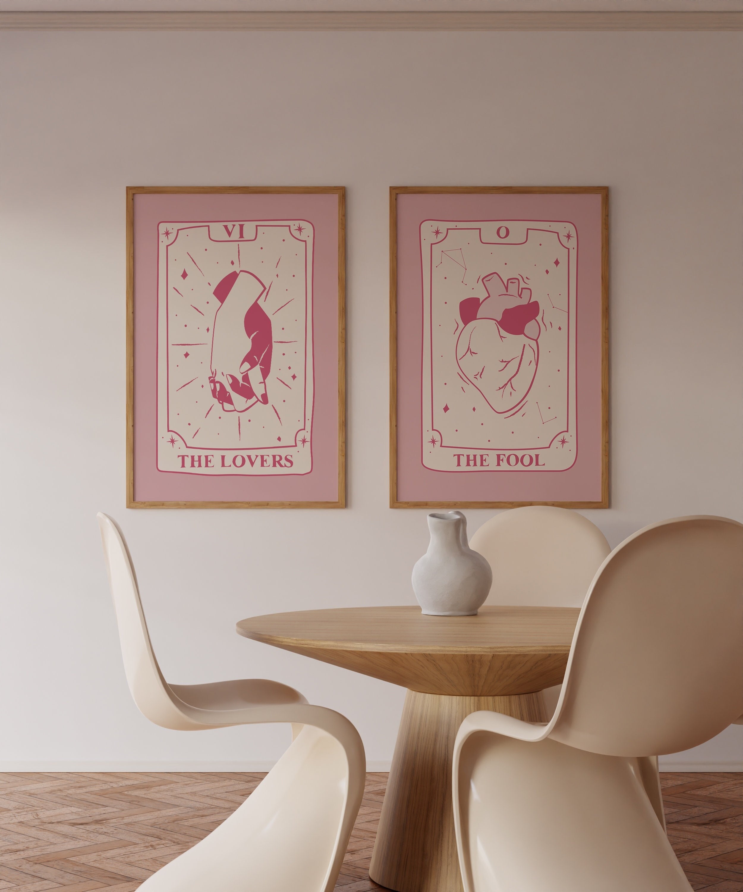 Love Fool Tarot Poster Set Tarot Cards Tarot Art Tarot Art Poster DUO ...