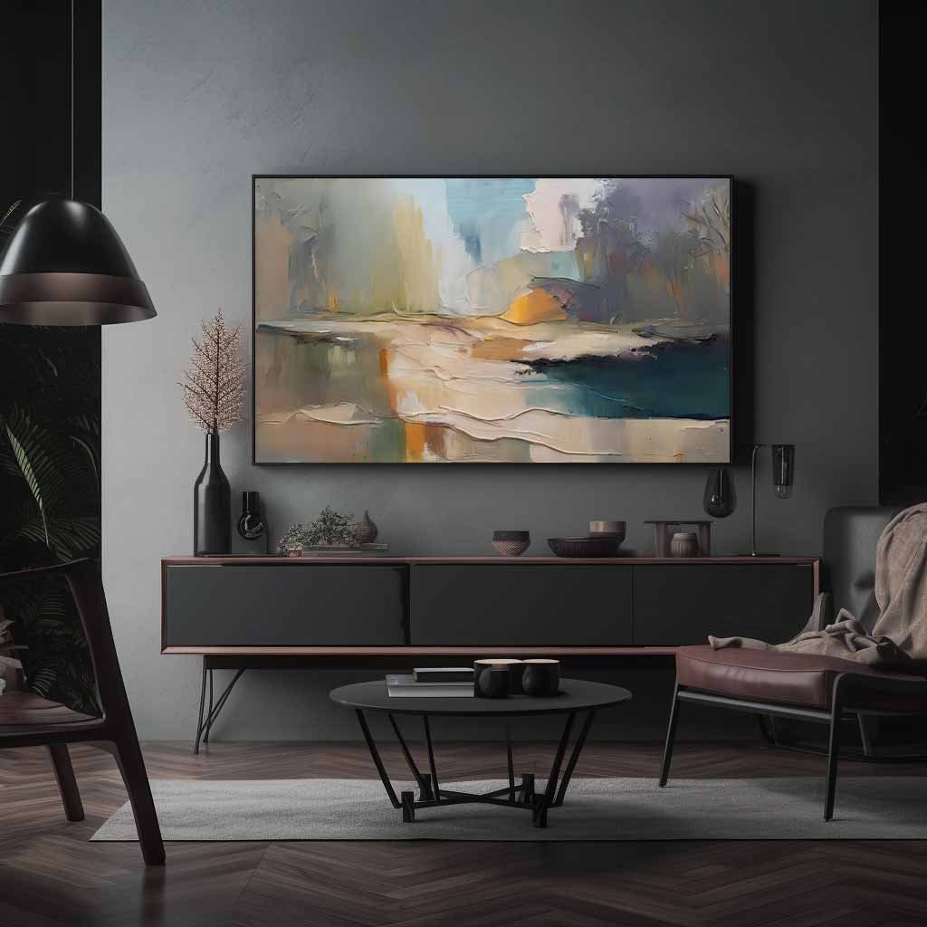 Samsung Frame TV Art Serene Abstract Landscape Peaceful Nature Digital ...