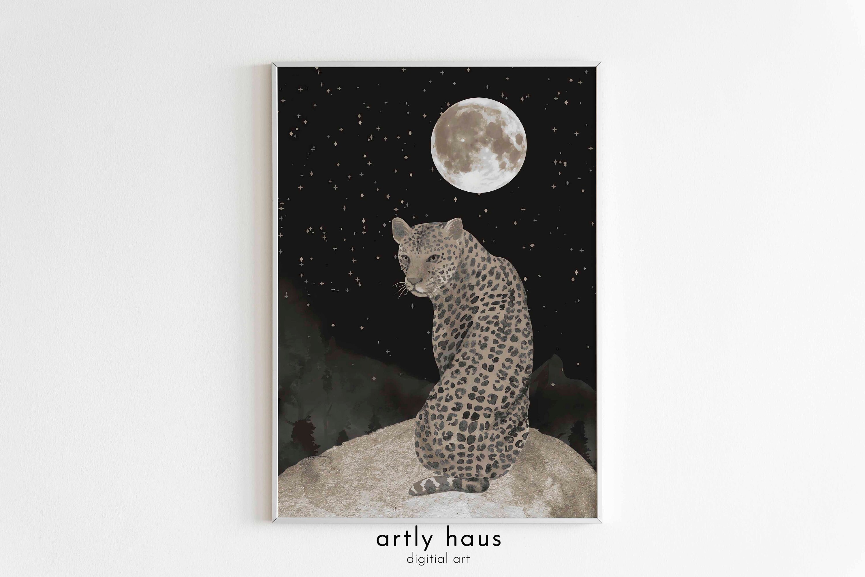 Leopards of the Lunar Forest Poster Duo Leopard Walking & Leopard With ...