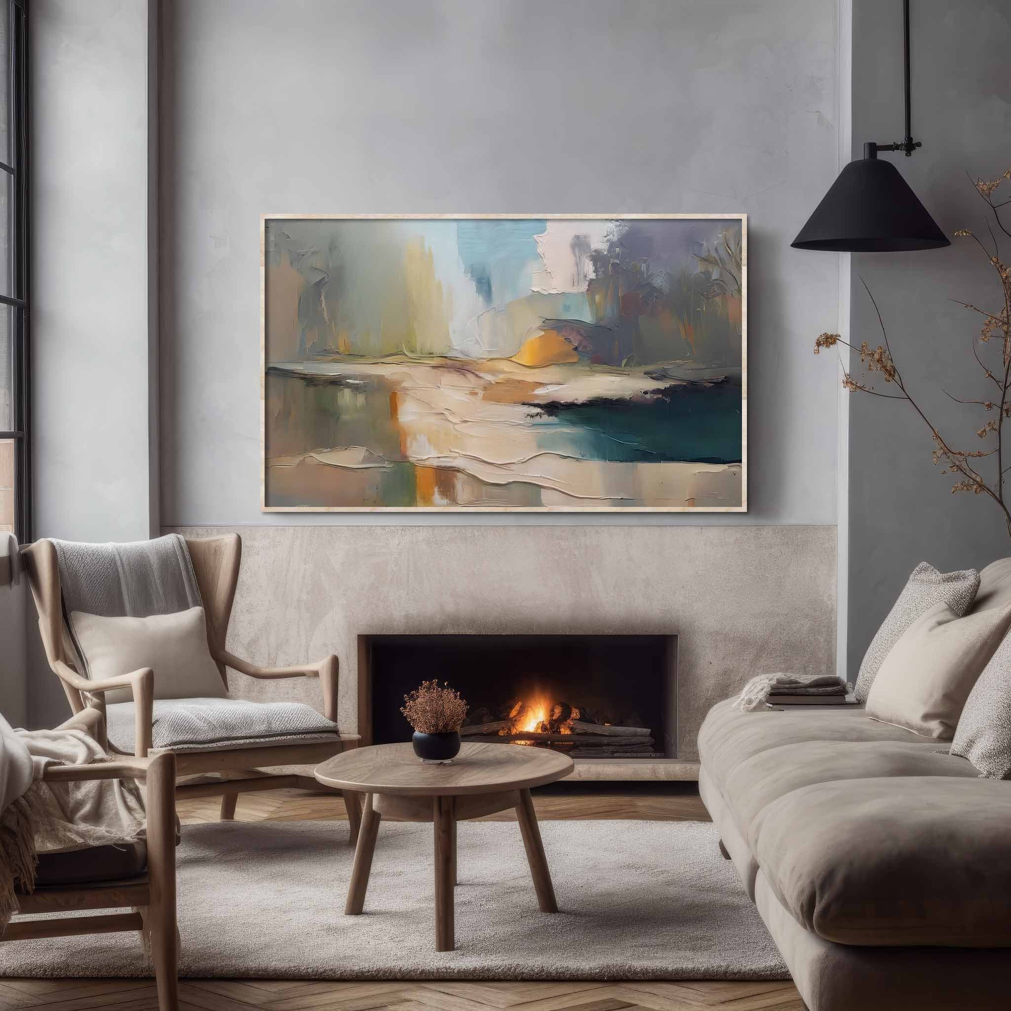 Samsung Frame TV Art Serene Abstract Landscape Peaceful Nature Digital ...