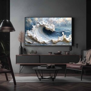 Samsung Frame TV Art | Epic Ocean Surge | Dramatic Wave Scene | Power ...