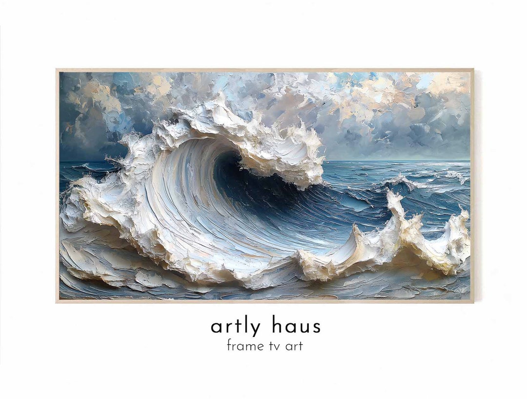 Samsung Frame TV Art | Epic Ocean Surge | Dramatic Wave Scene | Power ...