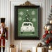 Cute Christmas Poster With Dogs Fun Holiday Wall Art for Kids Pet ...