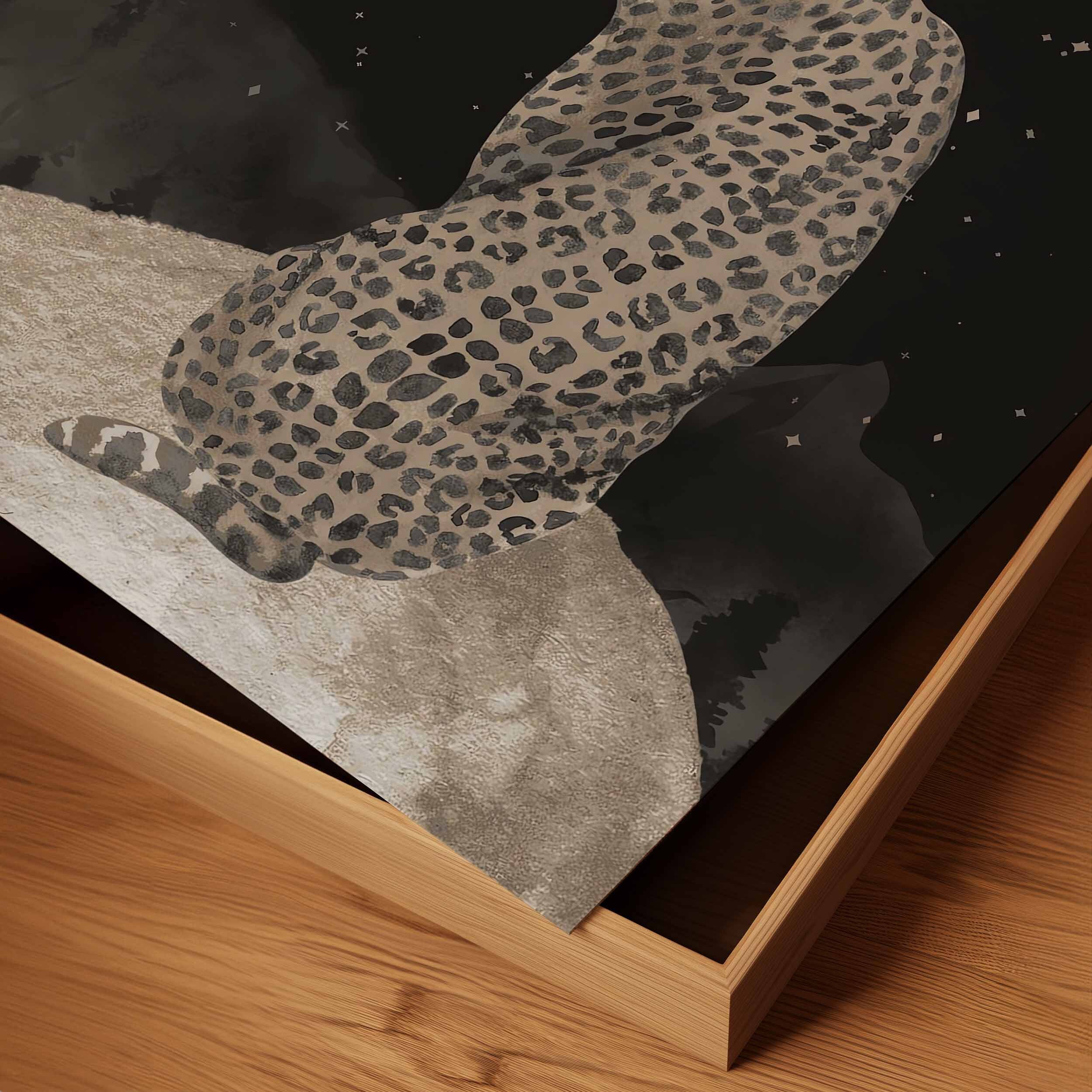 Leopards of the Lunar Forest Poster Duo Leopard Walking & Leopard With ...