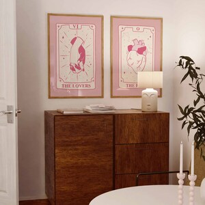 Love Fool Tarot Poster Set Tarot Cards Tarot Art Tarot Art Poster DUO ...