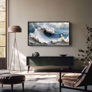 Samsung Frame TV Art | Epic Ocean Surge | Dramatic Wave Scene | Power ...