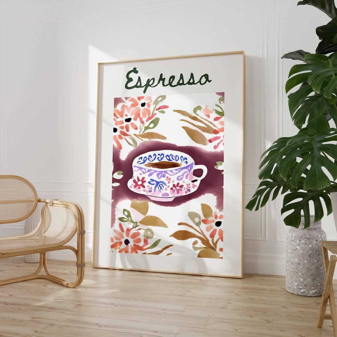 Artisanal Espresso Poster Kitchen Wall Art Artistic Cafe Prints Coffee ...