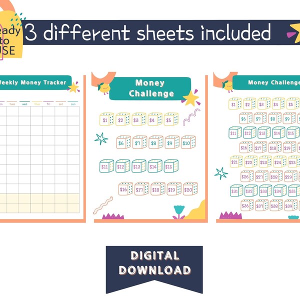 Kids Money Goal Tracker - Etsy