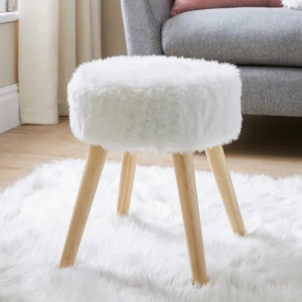 Fur Stool - Etsy