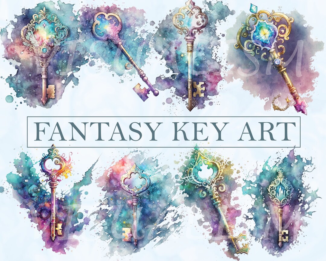 MAGICAL FANTASY KEY Art Digital Downloads Fantasy Key - Etsy