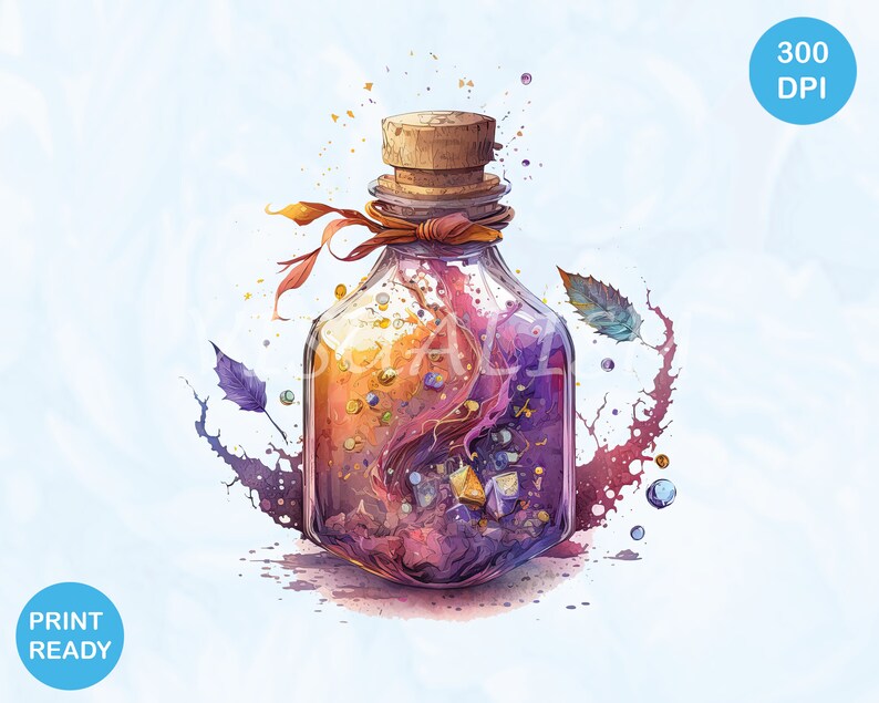 MAGIC POTION ART Digital Downloads Fantasy Potion Clipart - Etsy