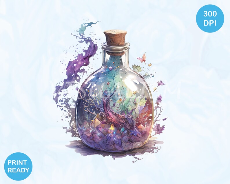 MAGIC POTION ART Digital Downloads Fantasy Potion Clipart - Etsy