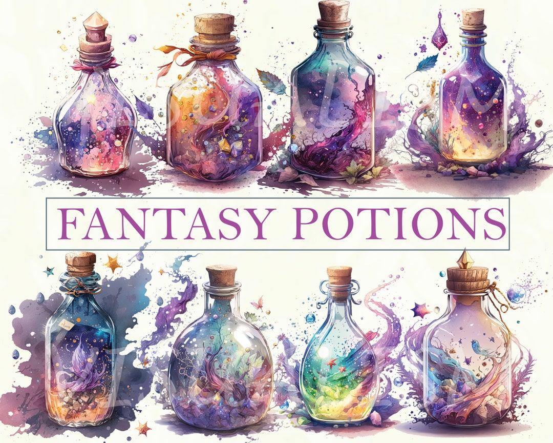MAGIC POTION ART Digital Downloads Fantasy Potion Clipart - Etsy