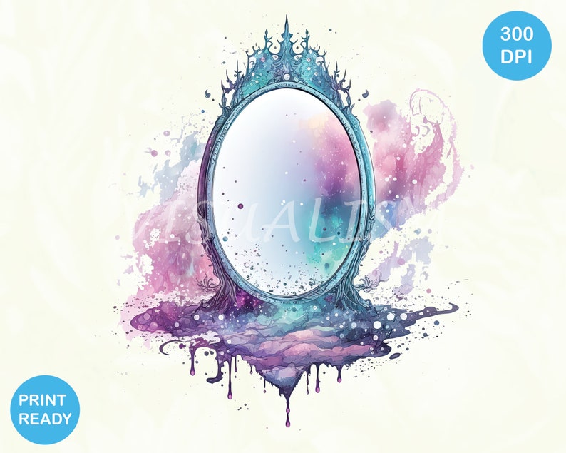 MAGIC MIRROR ART Digital Downloads Magic Mirror Clipart - Etsy