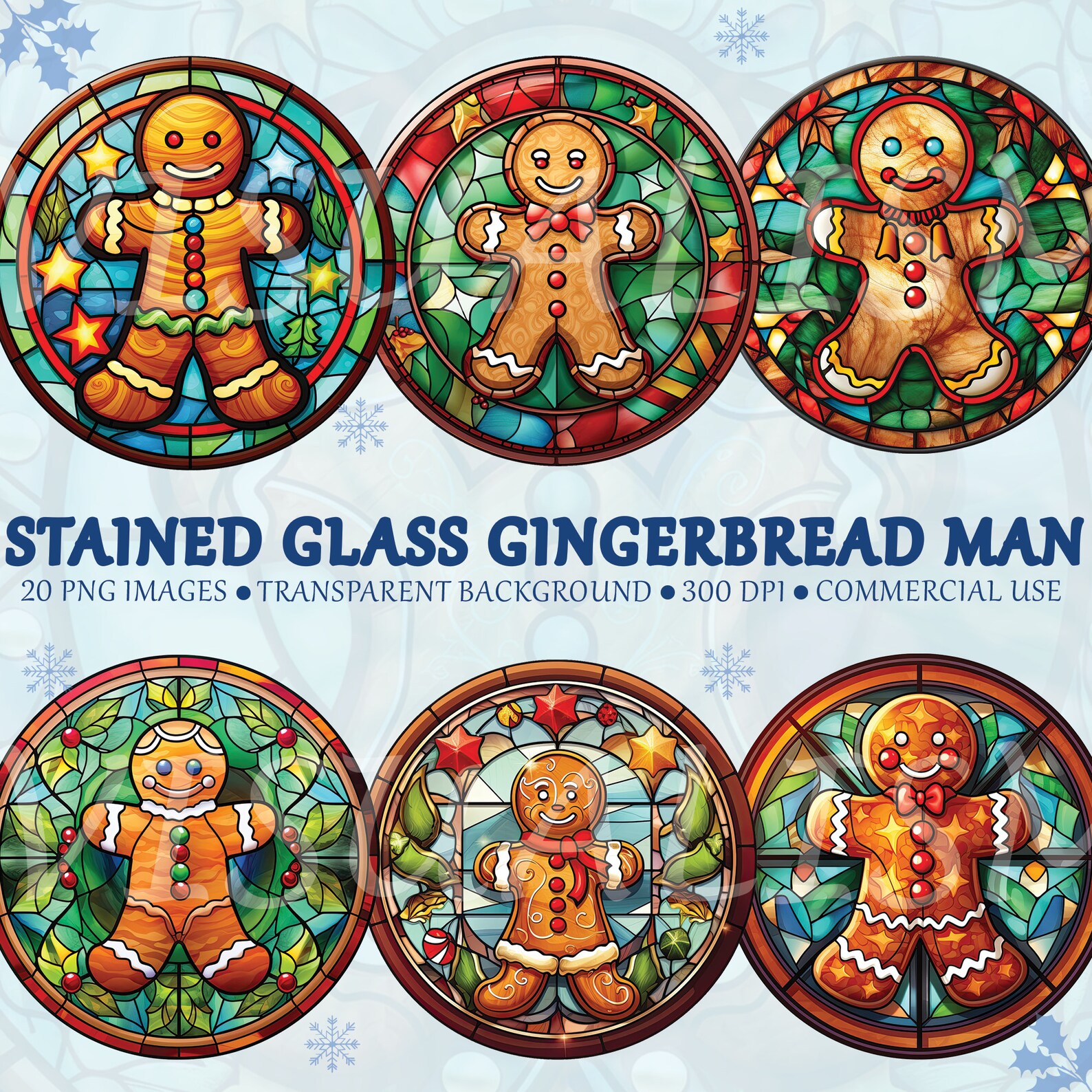 20 Stained Glass Gingerbread Man Clipart for Stained Glass Window ...